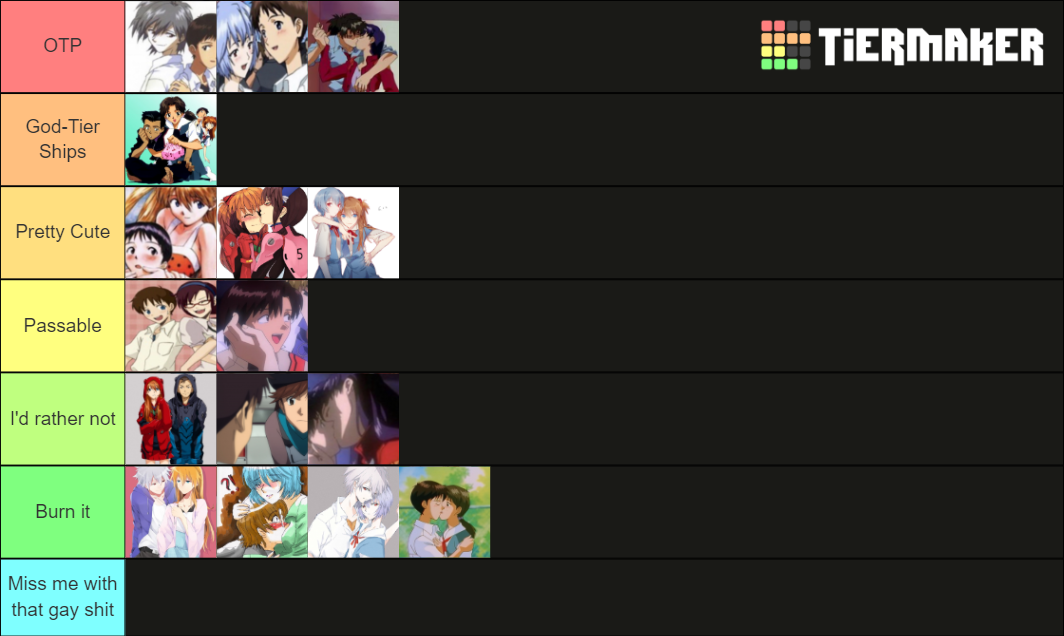 Eva Shipping Tier List (Community Rankings) - TierMaker