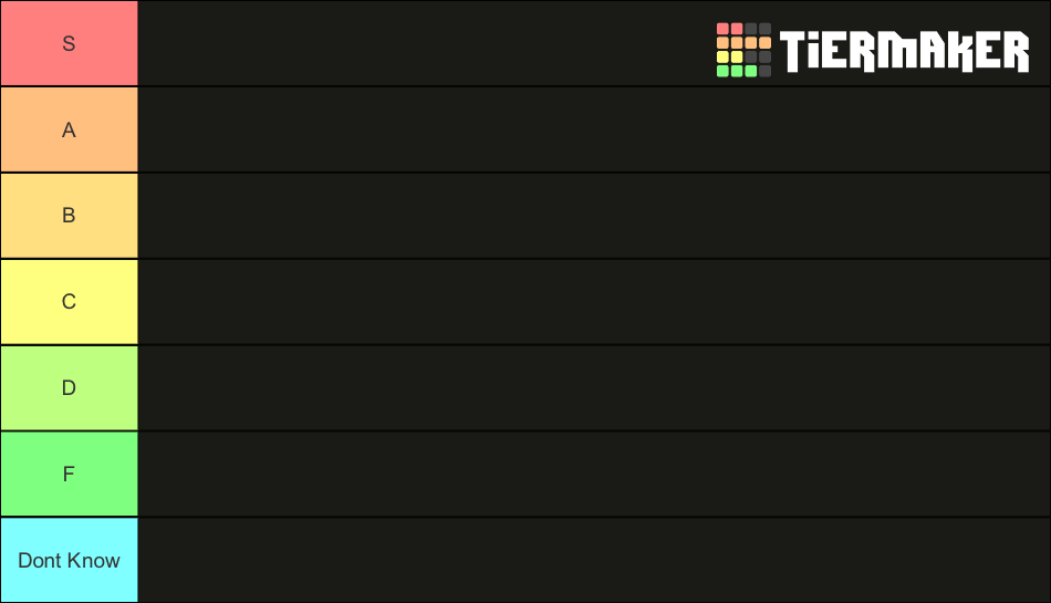 All Icefuse HA+ Tier List (Community Rankings) - TierMaker
