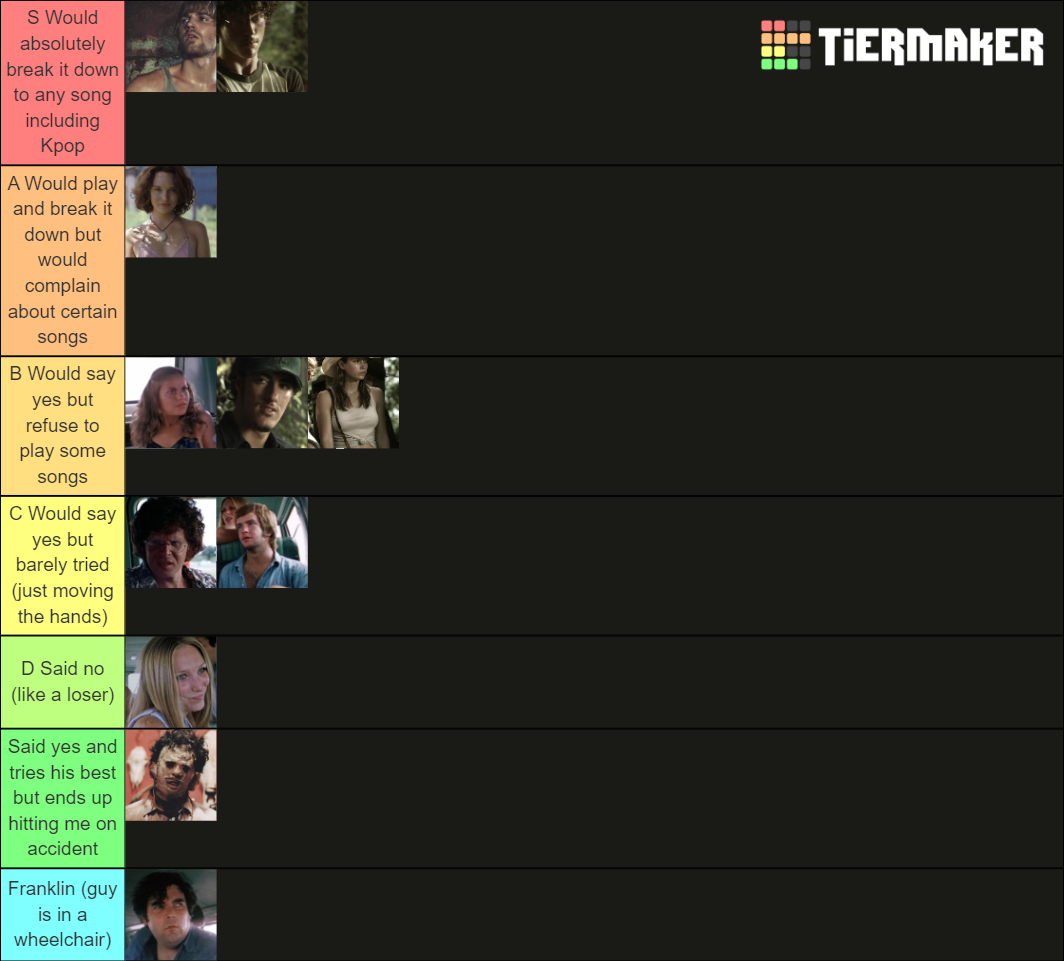TCM and Just Dance Tier List (Community Rankings) - TierMaker