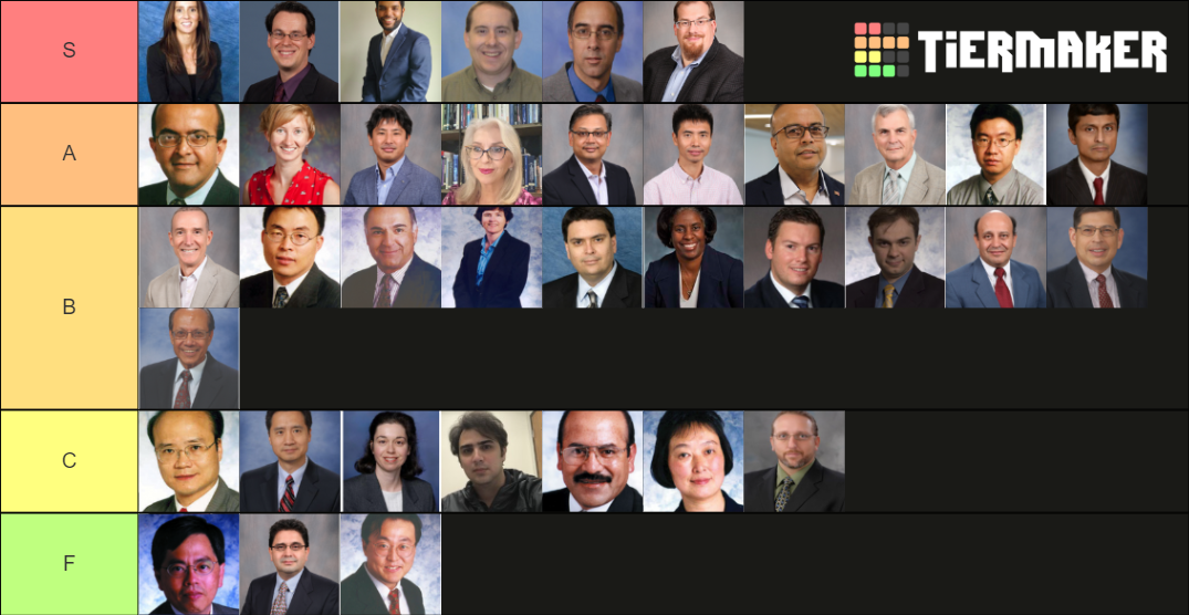 ECEN TAMU Professor Tier List (Community Rankings) - TierMaker ECEN TAMU Professor Tier List (Community Rankings) - TierMaker