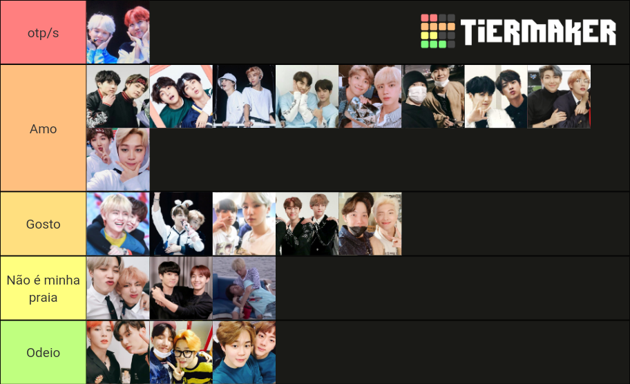 bts ships Tier List (Community Rankings) - TierMaker