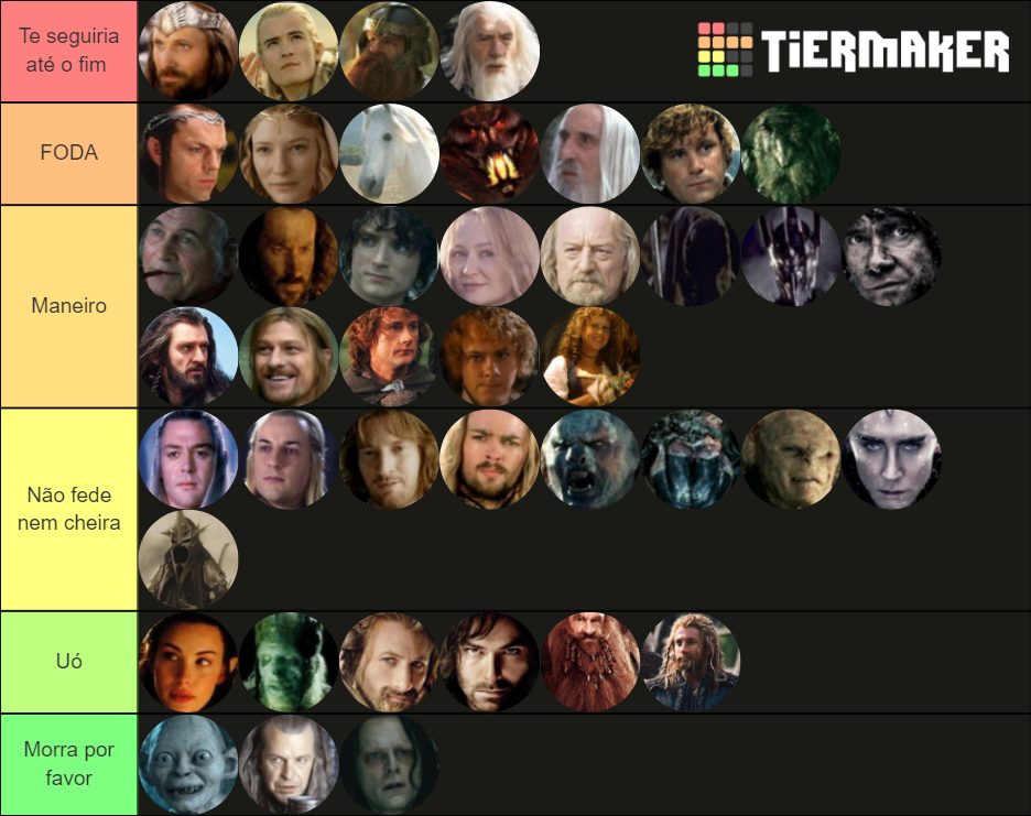LOTR Characters Tier List (Community Rankings) - TierMaker
