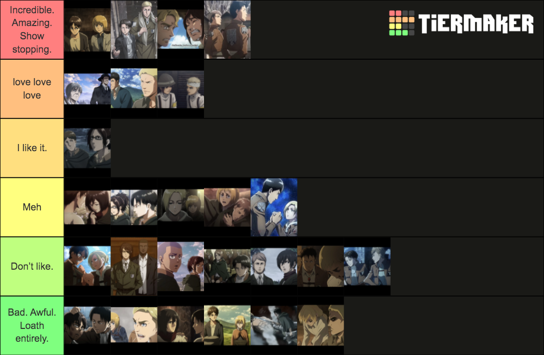 AOT Ships Tier List (Community Rankings) - TierMaker
