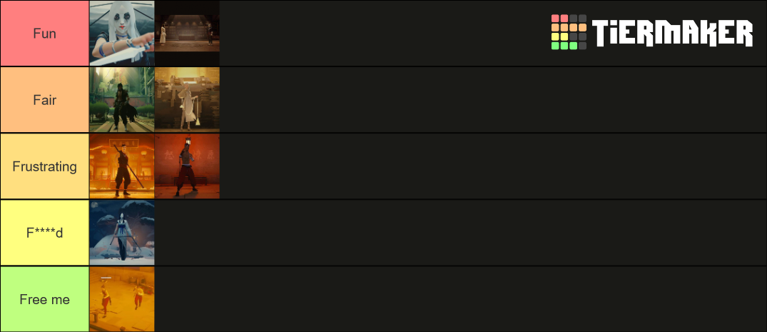 Sifu Boss Fight Enjoyment Tier List (Community Rankings) - TierMaker