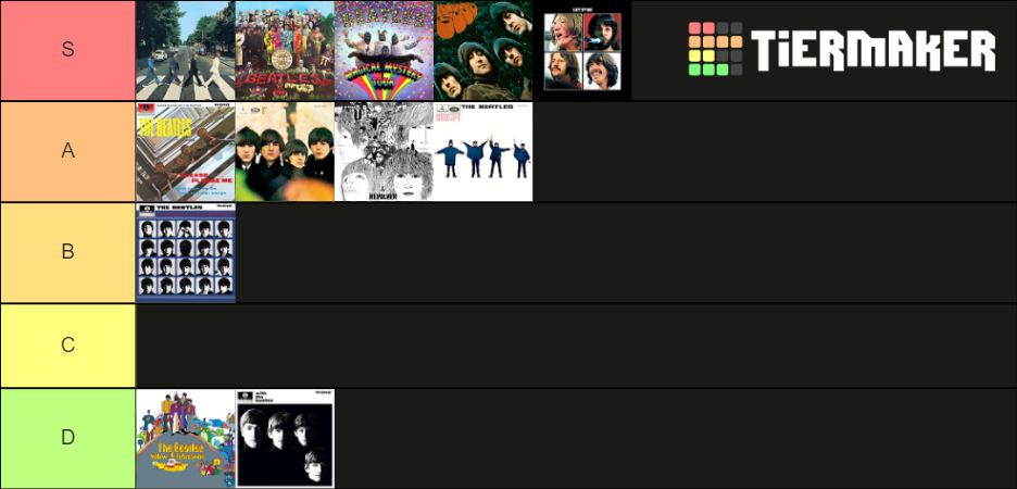 Beatles Albums Tier List (Community Rankings) - TierMaker
