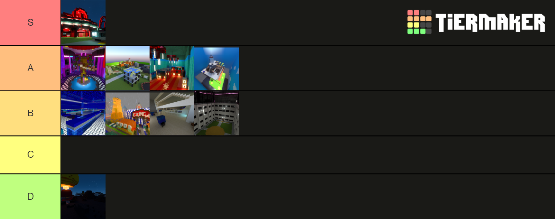 Minecraft Tag Maps Tier List (Community Rankings) - TierMaker