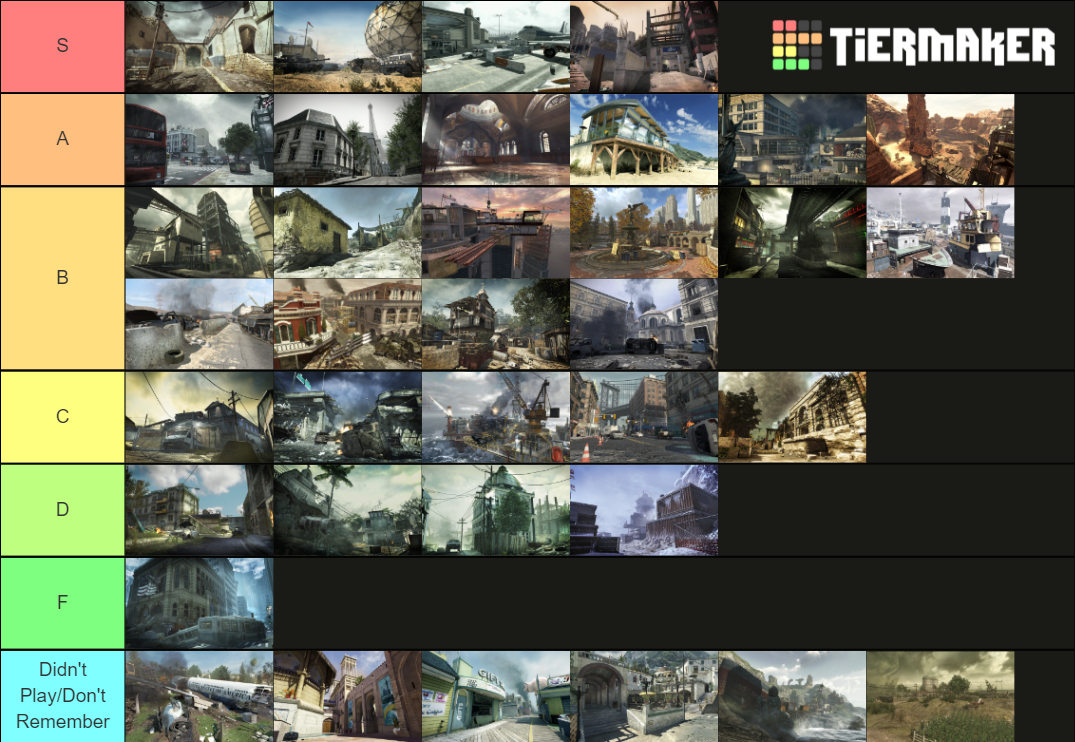 Call of Duty Modern Warfare 3 Maps Tier List (Community Rankings ...