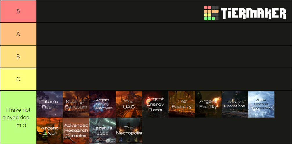DOOM (2016) Levels Tier List (Community Rankings) - TierMaker