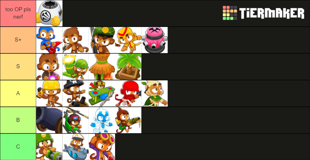 Bloons TD6 Towers (with Dartling Gun) Tier List (Community Rankings ...