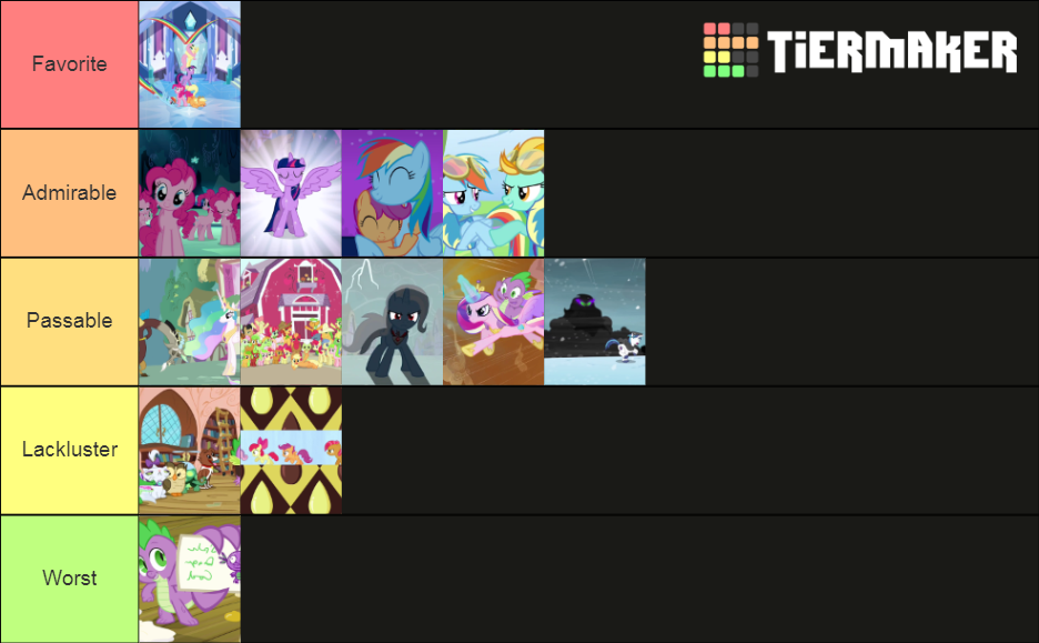 MLP Season 3 Tier List (Community Rankings) - TierMaker