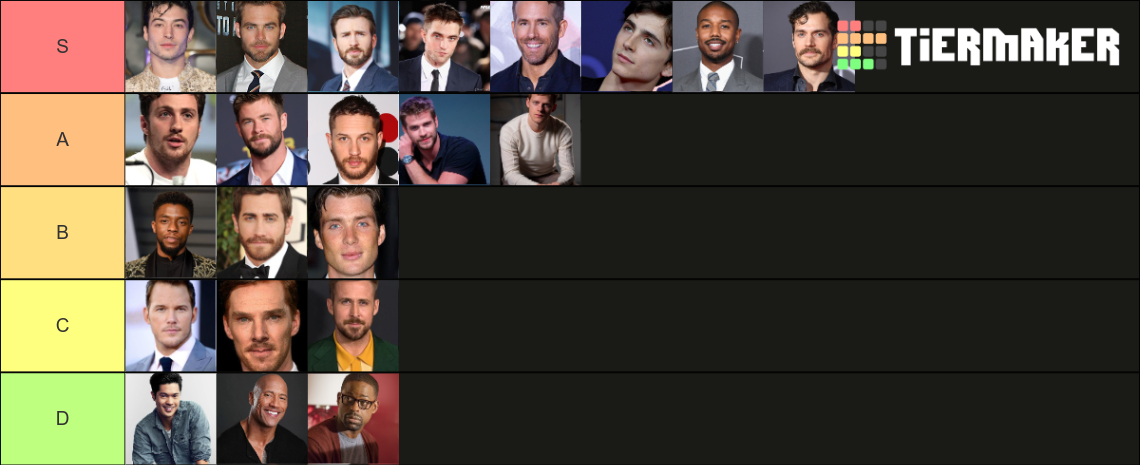 Actors Tier List (Community Rankings) - TierMaker