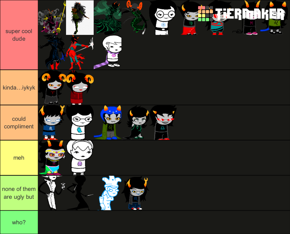 Homestuck Ladies Tier List (Community Rankings) - TierMaker