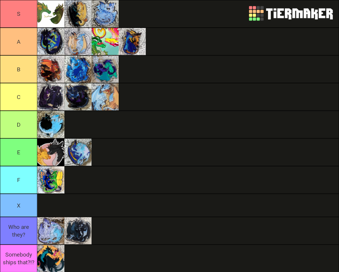 Wings of Fire ships Tier List (Community Rankings) - TierMaker