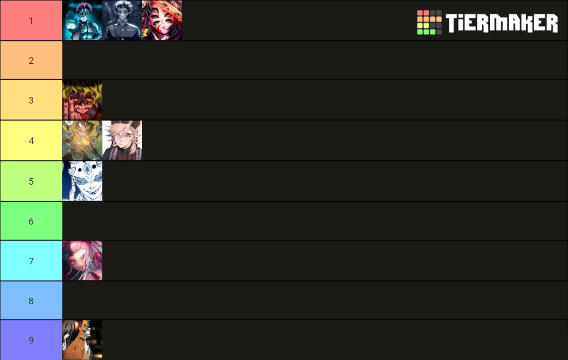 Demon Slayer - Upper Moon's Tier List (Community Rankings) - TierMaker