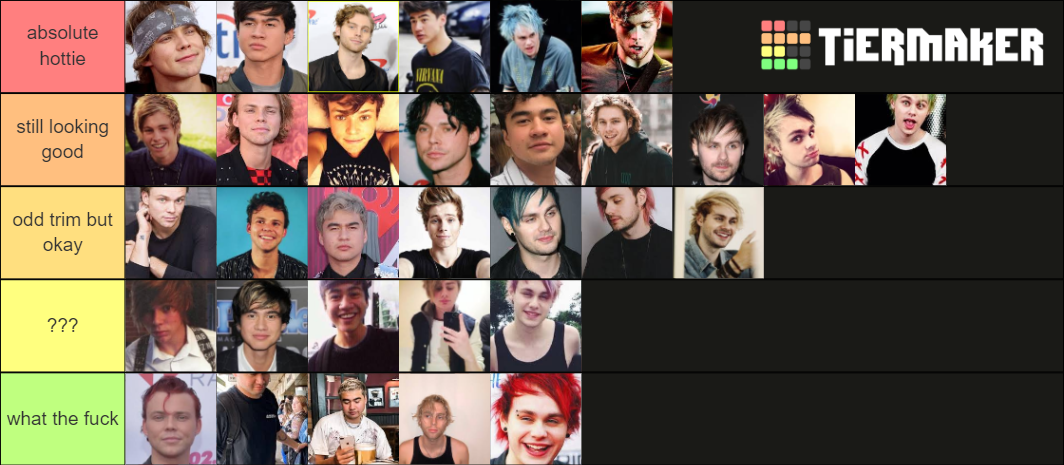 5SOS hairstyles Tier List (Community Rankings) - TierMaker