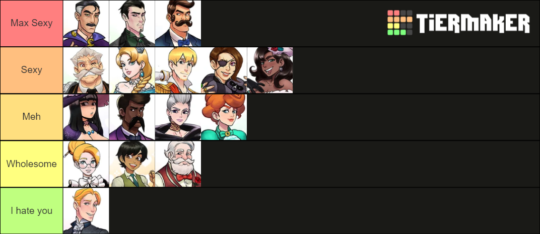 Max Gentlemen: Sexy Business characters Tier List (Community Rankings ...