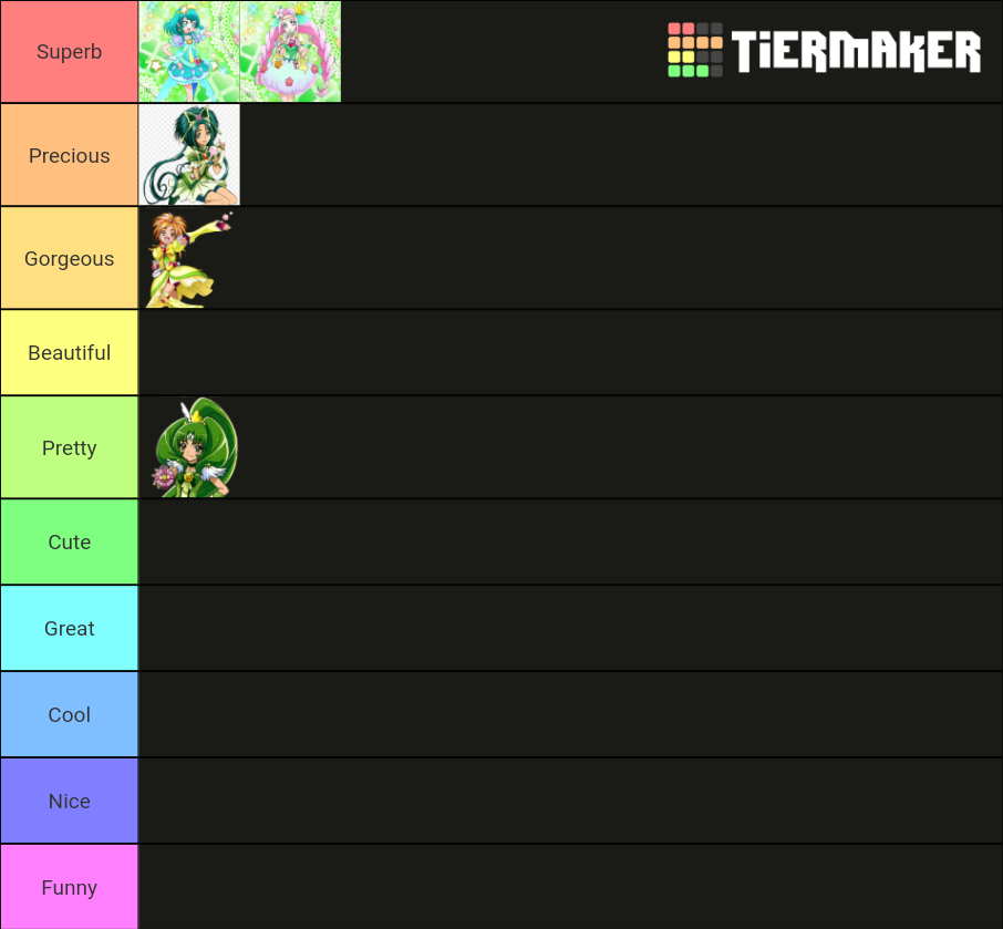 Your most liked green cures Tier List (Community Rankings) - TierMaker