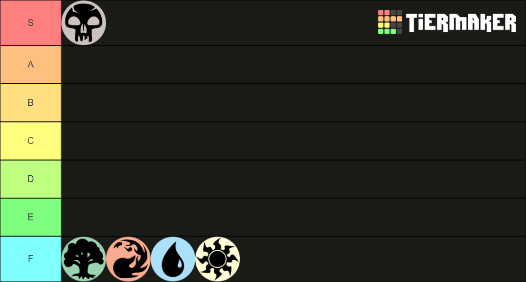 MTG Colors Tier List (Community Rankings) - TierMaker