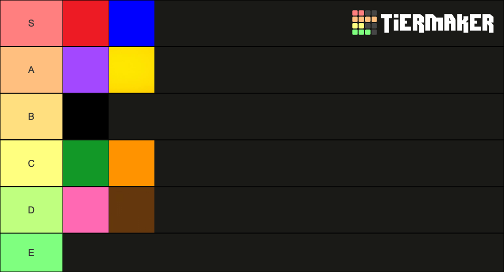 Recent Random Tier Lists - TierMaker