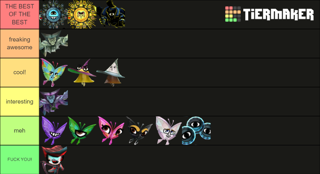 All Miitopia Enemies Tier List (Community Rankings) - TierMaker