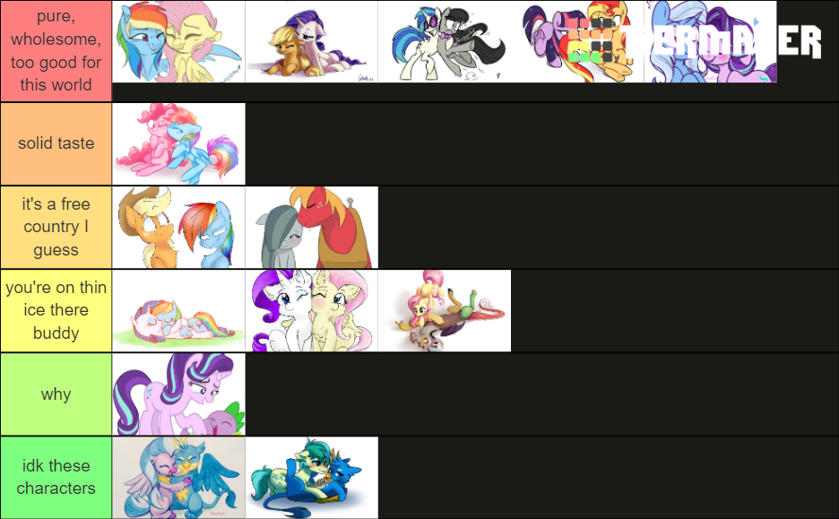 MLP Ships Tier List (Community Rankings) - TierMaker