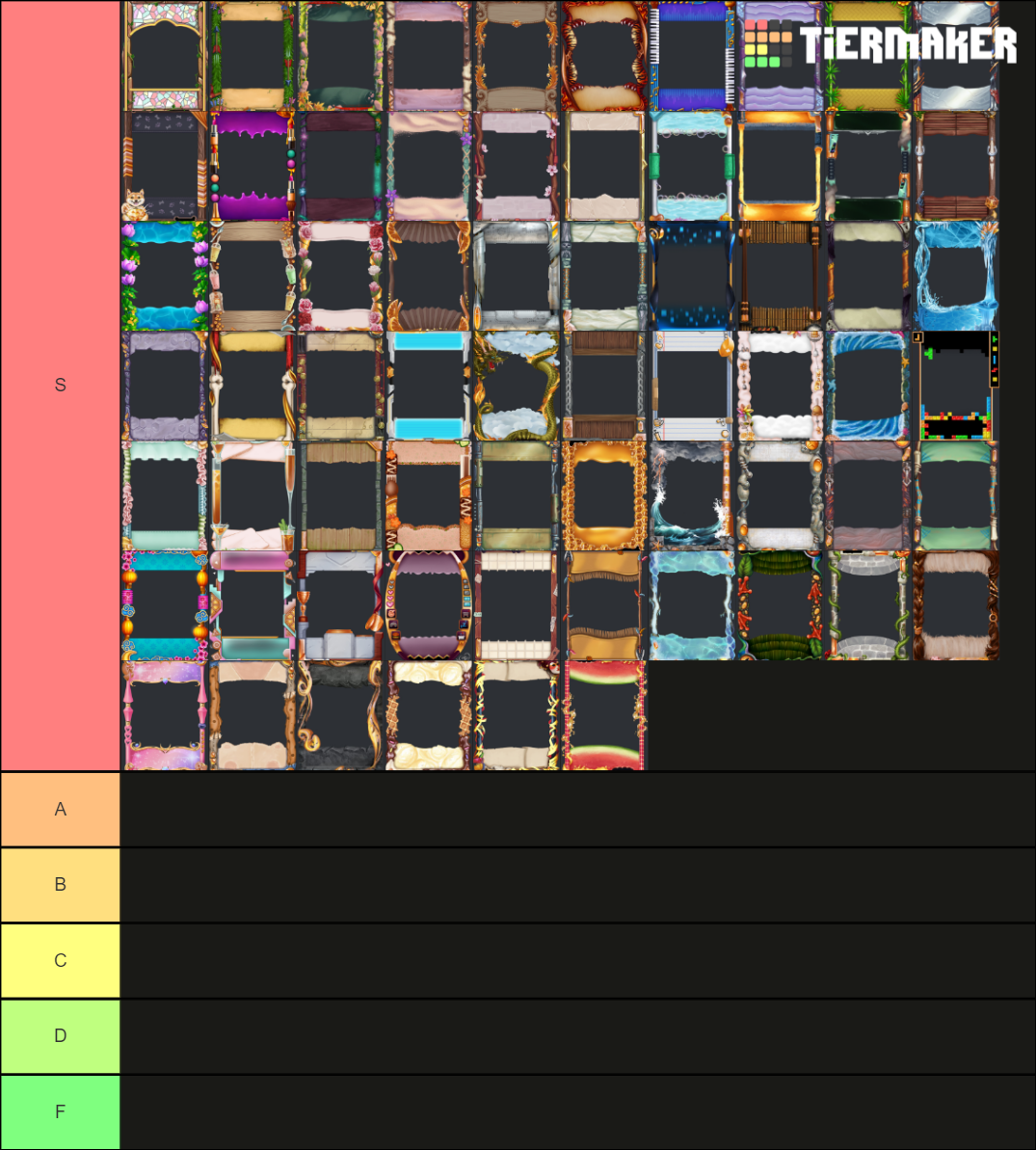 Karuta Bit Frames Tier List (Community Rankings) - TierMaker