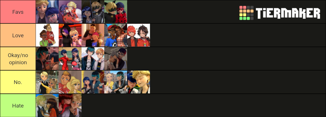 Miraculous LadyBug Ships Tierlist Tier List (Community Rankings ...