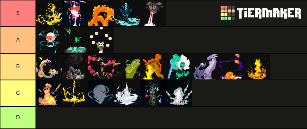 Brawlhalla K.O. Effect Tier List (Community Rankings) - TierMaker