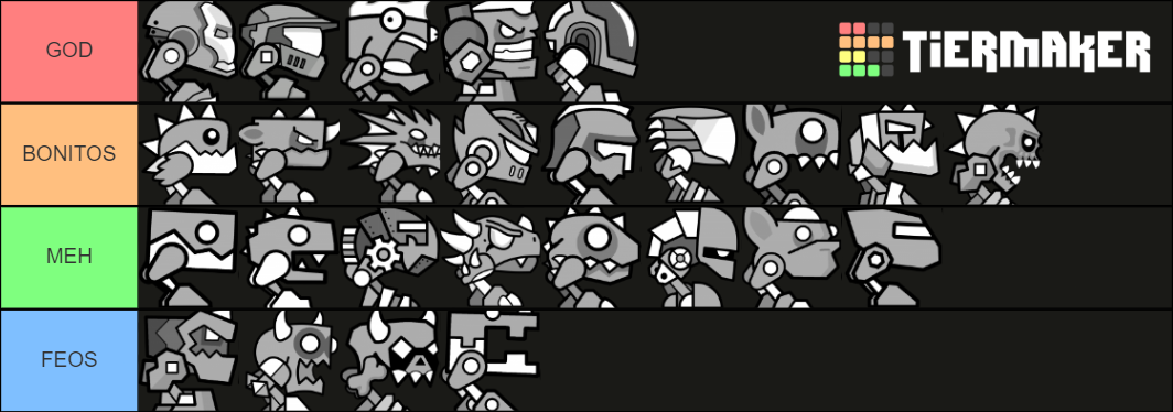 geometry dash robot #8 Tier List (Community Rankings) - TierMaker