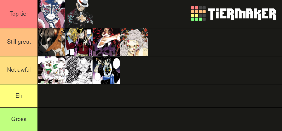 Upper Moon Demons and Muzan Tier List (Community Rankings) - TierMaker