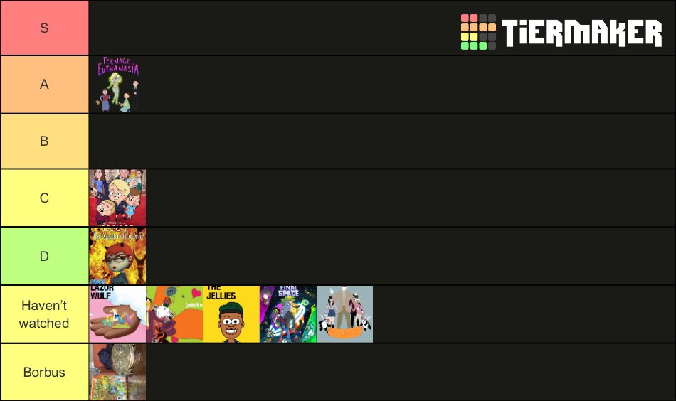 Adult swim garbage Tier List (Community Rankings) - TierMaker