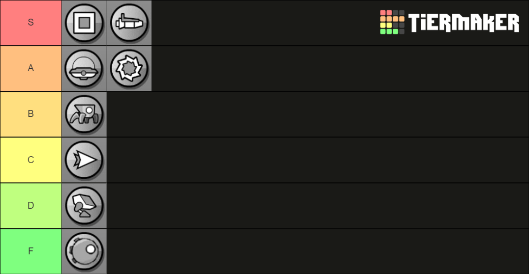 Geometry Dash Vehicles Tier List (Community Rankings) - TierMaker