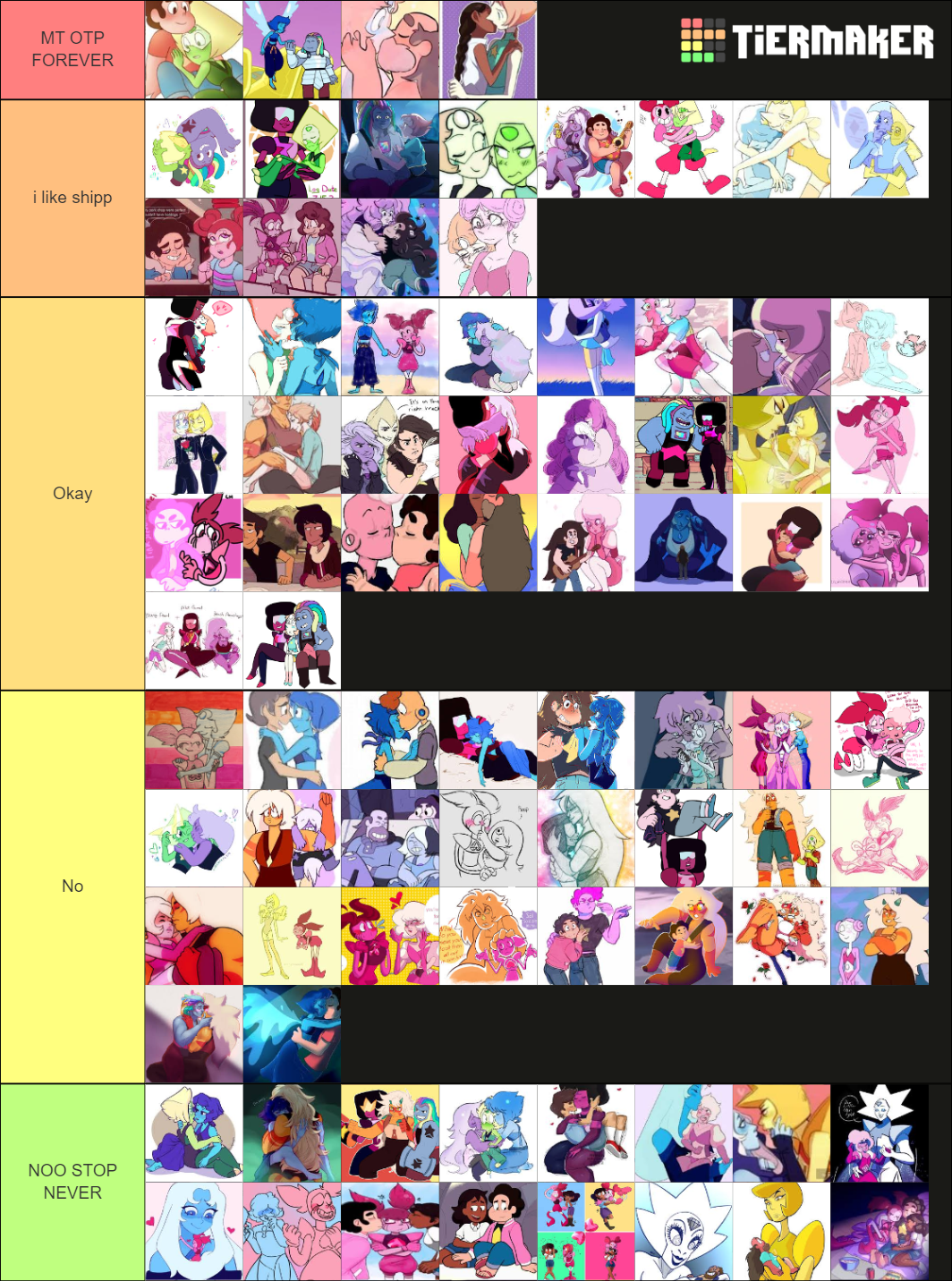 Steven universe best shipps list Tier List (Community Rankings) - TierMaker