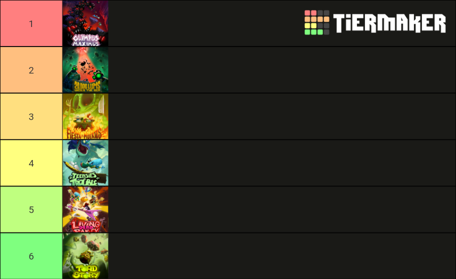 Rayman Legends Worlds Tier List (Community Rankings) - TierMaker