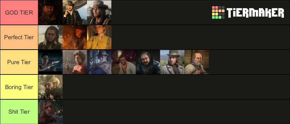 Dutch's Gang: Red Dead 2 Tier List (Community Rankings) - TierMaker