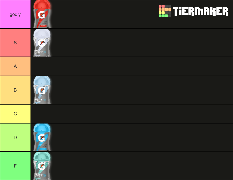 Ultimate Gatorade Flavor Tier List (Community Rankings) - TierMaker