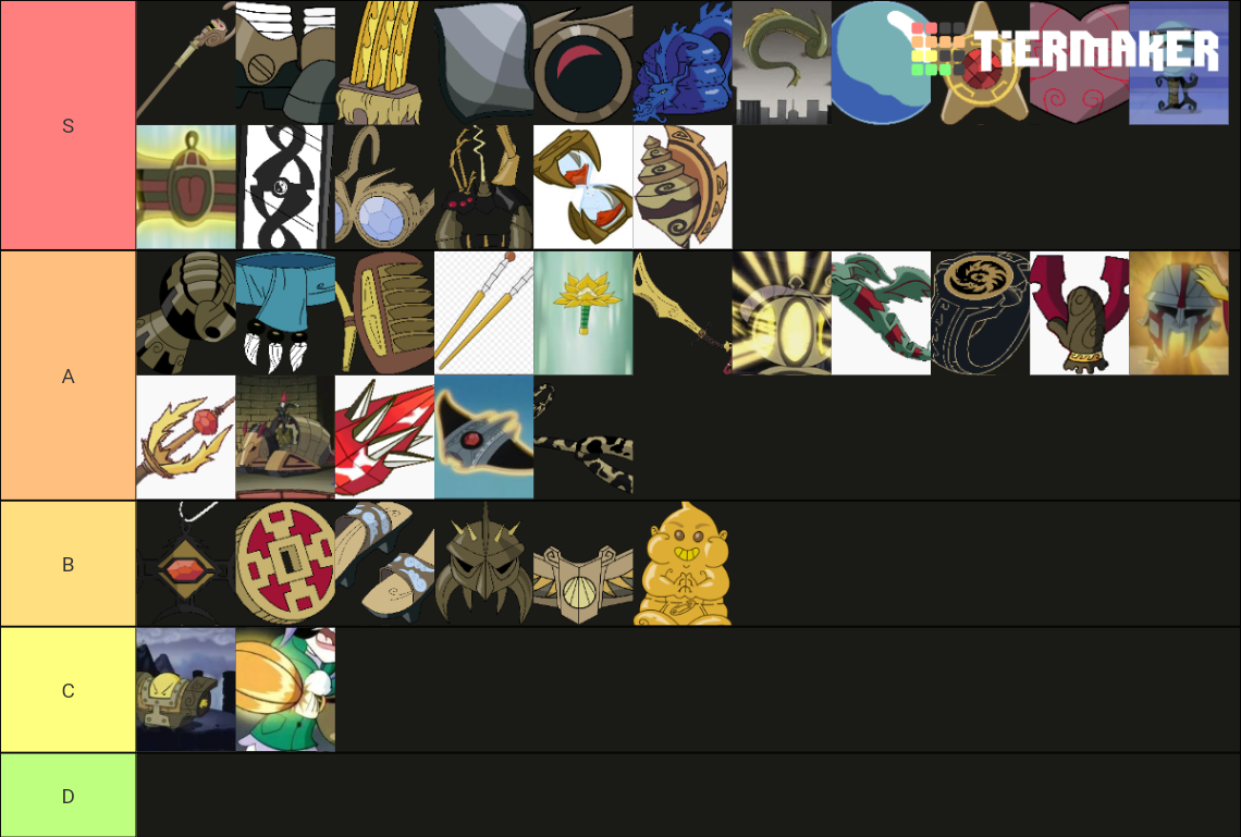 Xiaolin Showdown: Shen Gong Wu Tier List (Community Rankings) - TierMaker