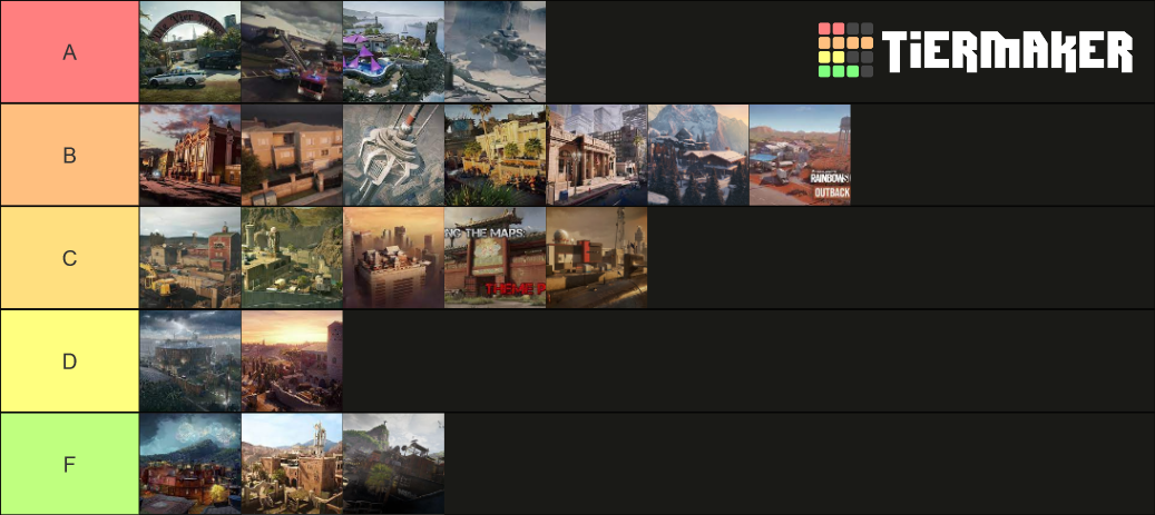 Rainbow six siege all maps Y6S4 Tier List (Community Rankings) - TierMaker