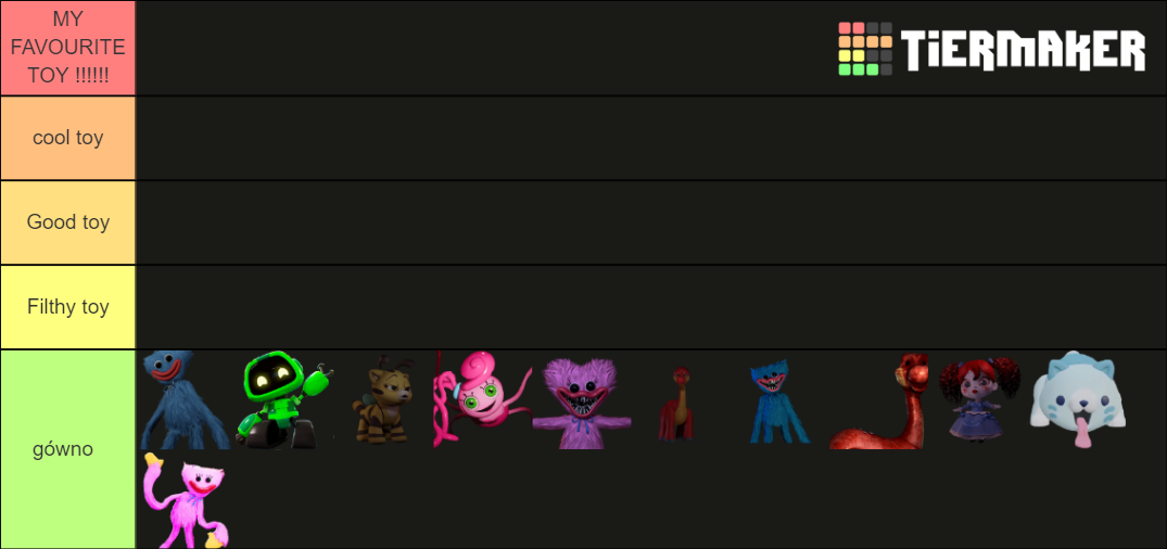 The POPPY PLAYTIME tierlist Tier List (Community Rankings) - TierMaker
