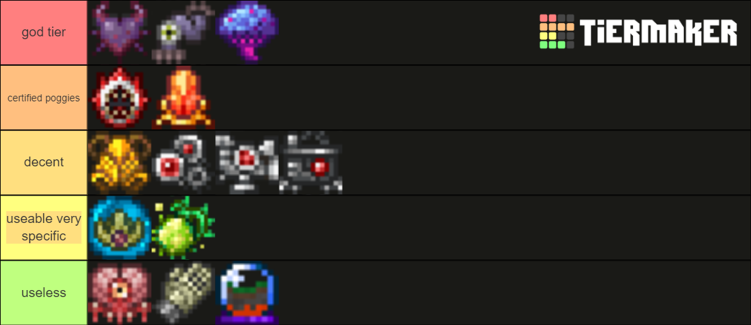 Terraria Expert Item Tier List (Community Rankings) - TierMaker