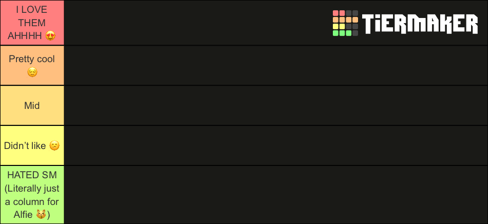 TNS Season 4 Rankings Tier List (Community Rankings) - TierMaker