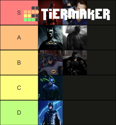 Batman actors Tier List (Community Rankings) - TierMaker