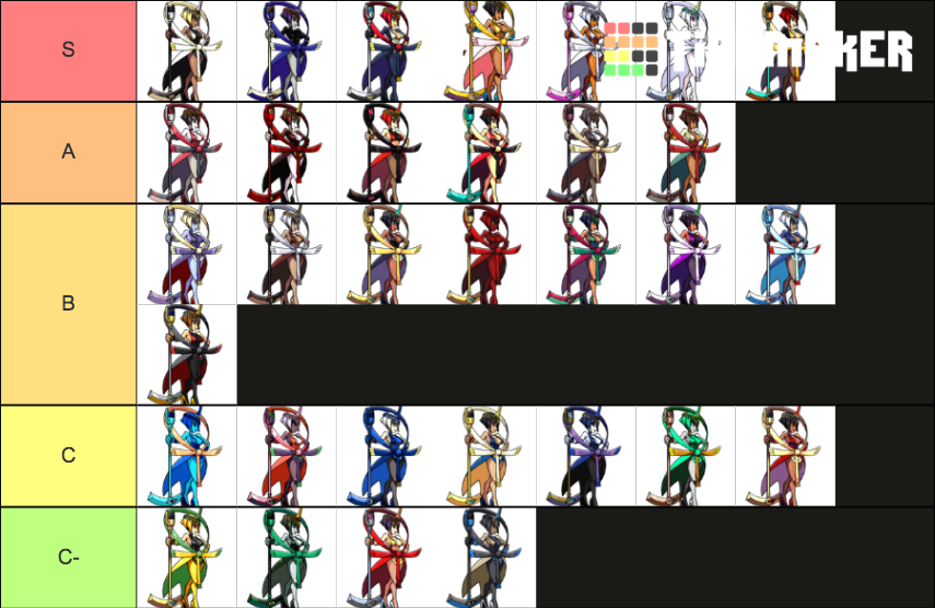 eliza colors Tier List (Community Rankings) - TierMaker