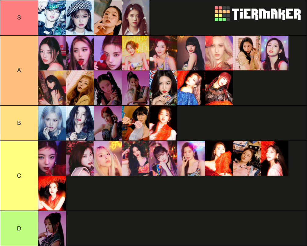 Kpop Girls Tier List (Community Rankings) - TierMaker