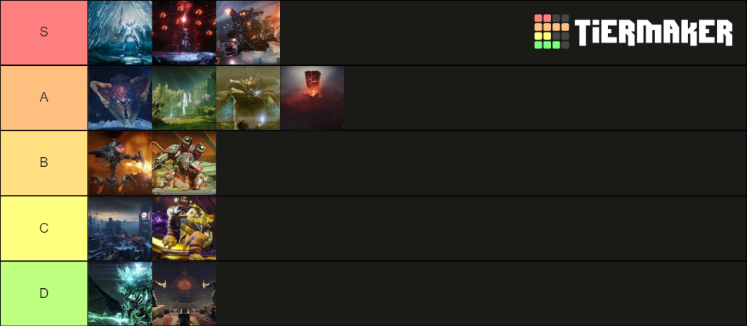Destiny Raids Tier List (Community Rankings) - TierMaker