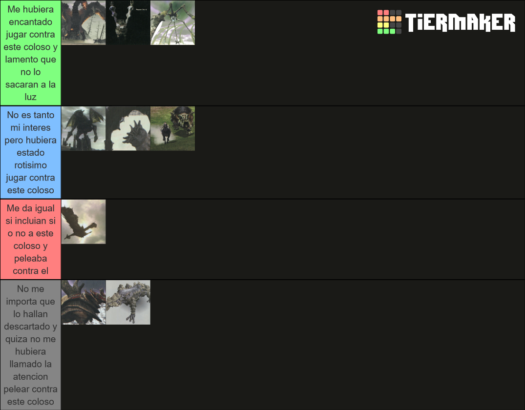 Shadow of the Colossus Cut Colossi Tier List (Community Rankings ...