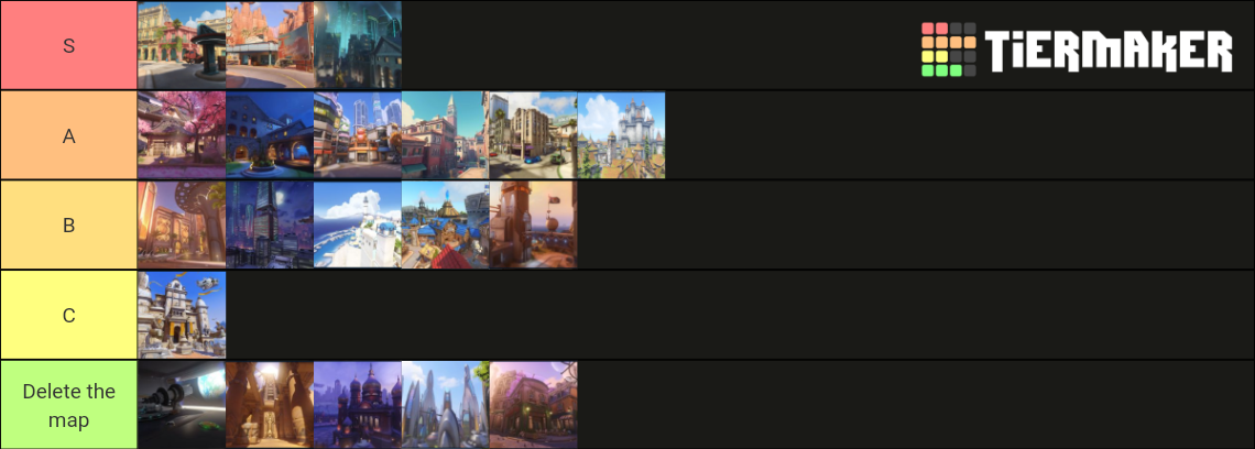 Overwatch maps Tier List (Community Rankings) - TierMaker