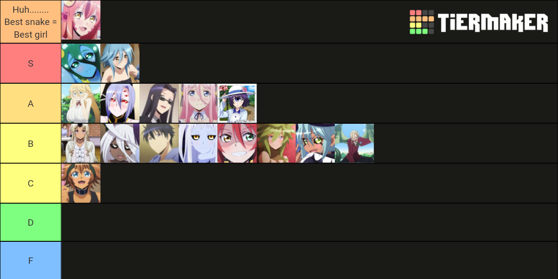 Monster Musume characters (Anime) Tier List (Community Rankings ...