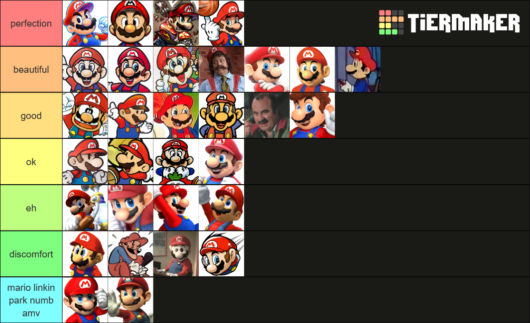 Mario Designs Tier List (Community Rankings) - TierMaker