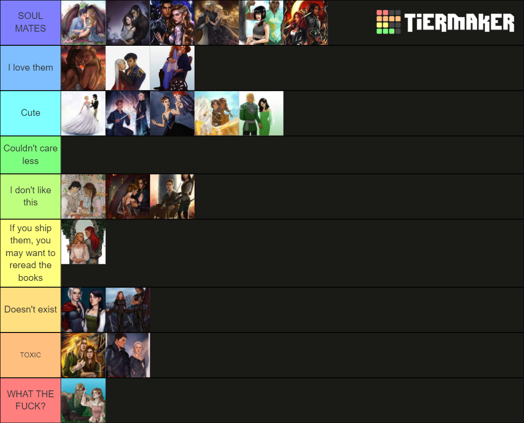 Sjm Ships (Acotar,CC,TOG) Tier List (Community Rankings) - TierMaker